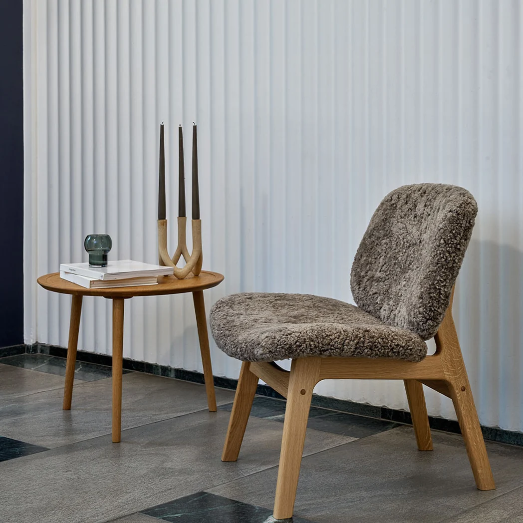 RO Collection Pandora Lounge chair with Sheepskin